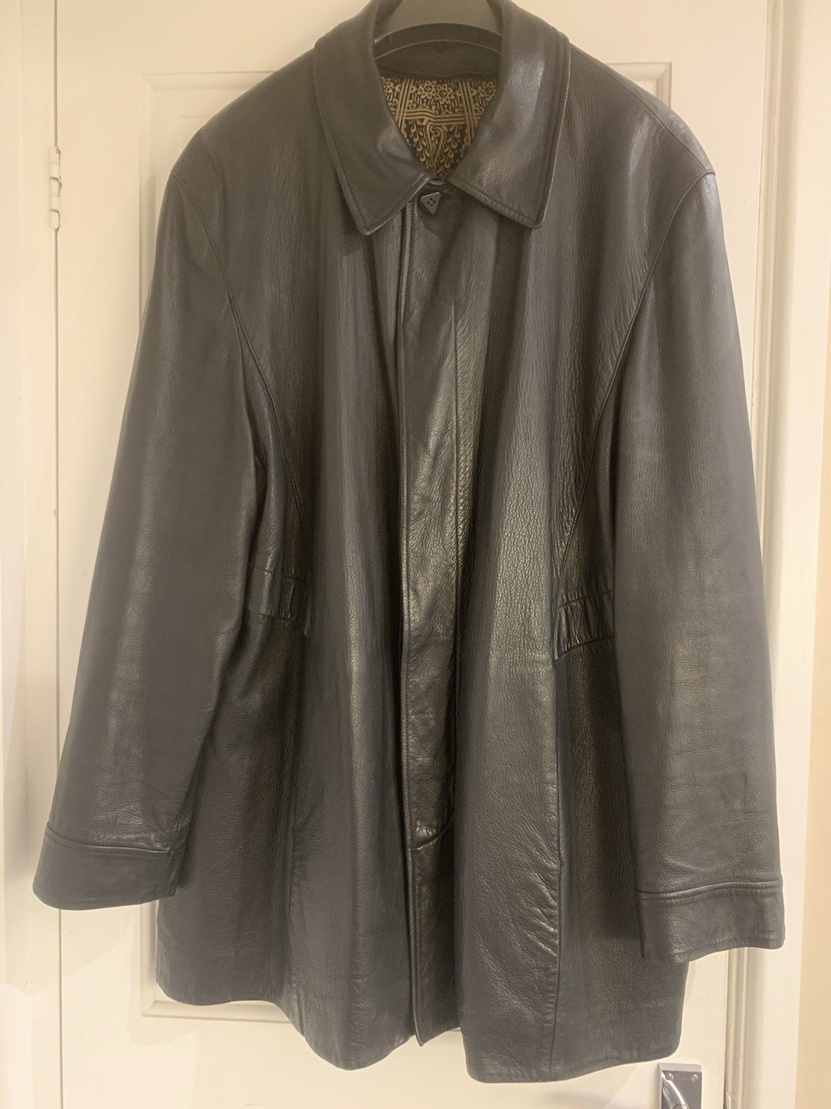 Fabulous Mens ZILLI 100% Leather Jacket Silk Lining … - Gem
