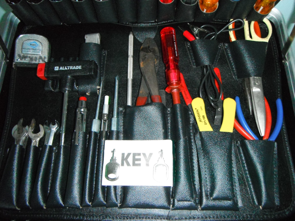 VTG. "Jensen" Field Service Engineer Tool Repair Kit & Briefcase 2-Keys ...