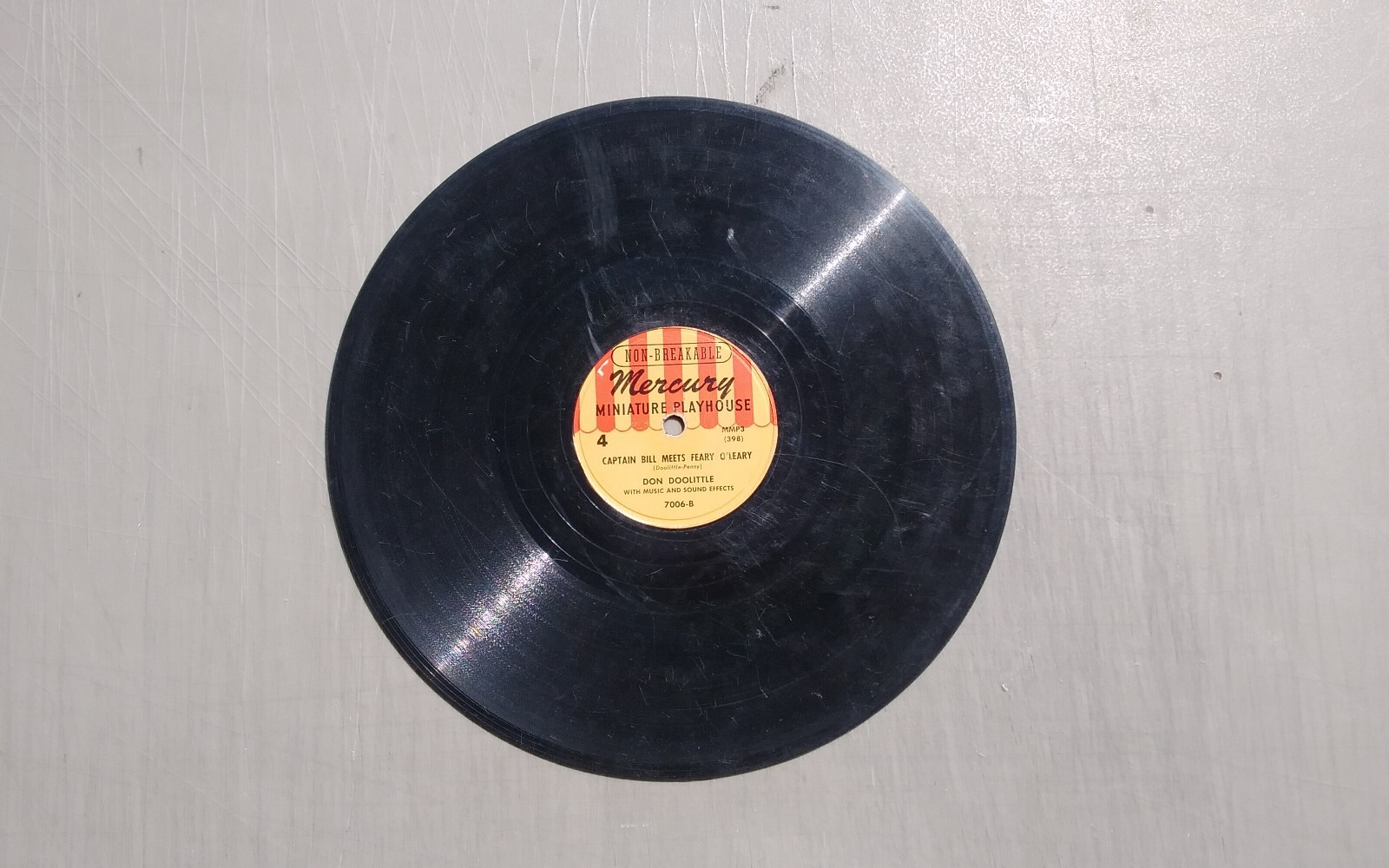 Don Doolittle 78rpm Single 10-inch Mercury Records #7006 Captain Bill ...