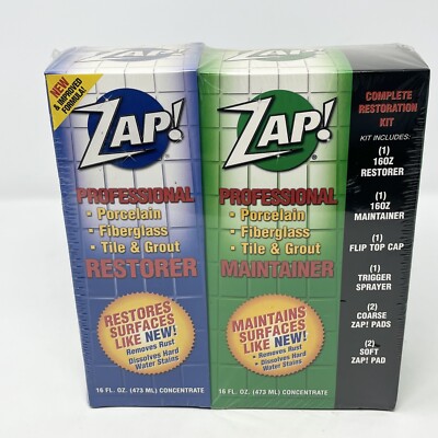 ZAP! Professional Cleaner Restorer 16 oz. & Maintainer 16 oz. Free ...