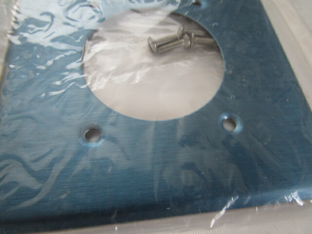 Leviton 84026 2g Stainless Steel Plate for Receptacle for sale online ...