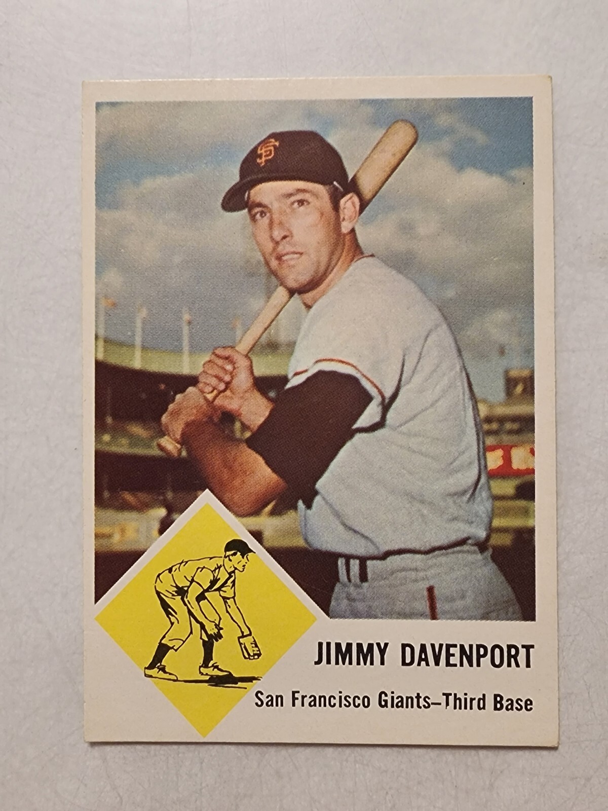 1963 FLEER BASEBALL JIMMY DAVENPORT CARD #65 SAN FRANCISCO GIANTS BASEBALL CARD | eBay