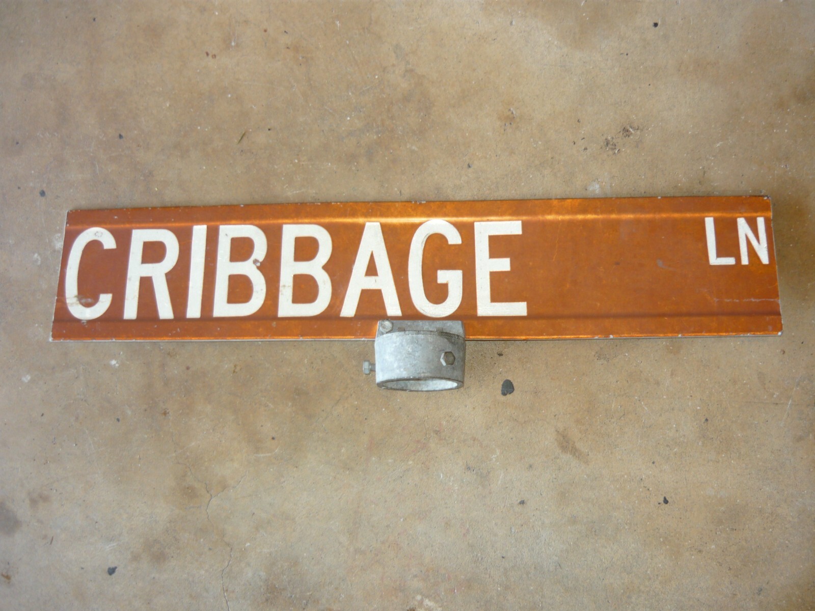 Cribbage Lane Ln Vintage Aluminum Street Sign with Pole Mount | eBay