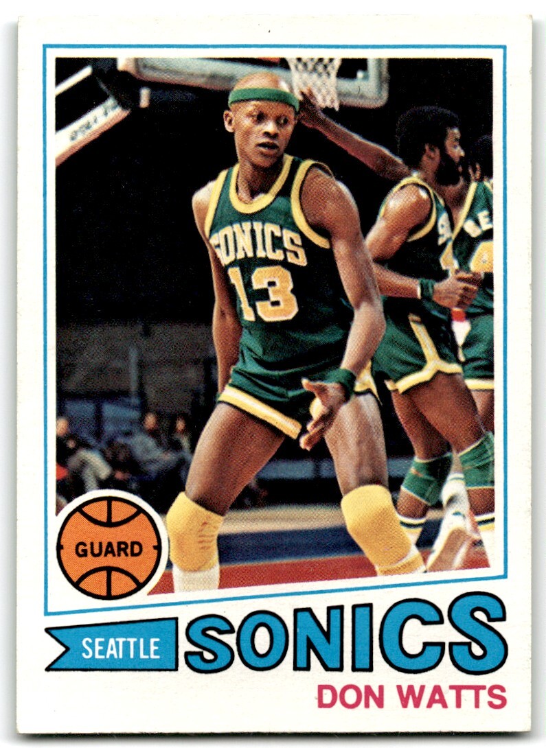 1977-78 Topps Don "Slick" Watts Seattle SuperSonics #51 Set Break ...