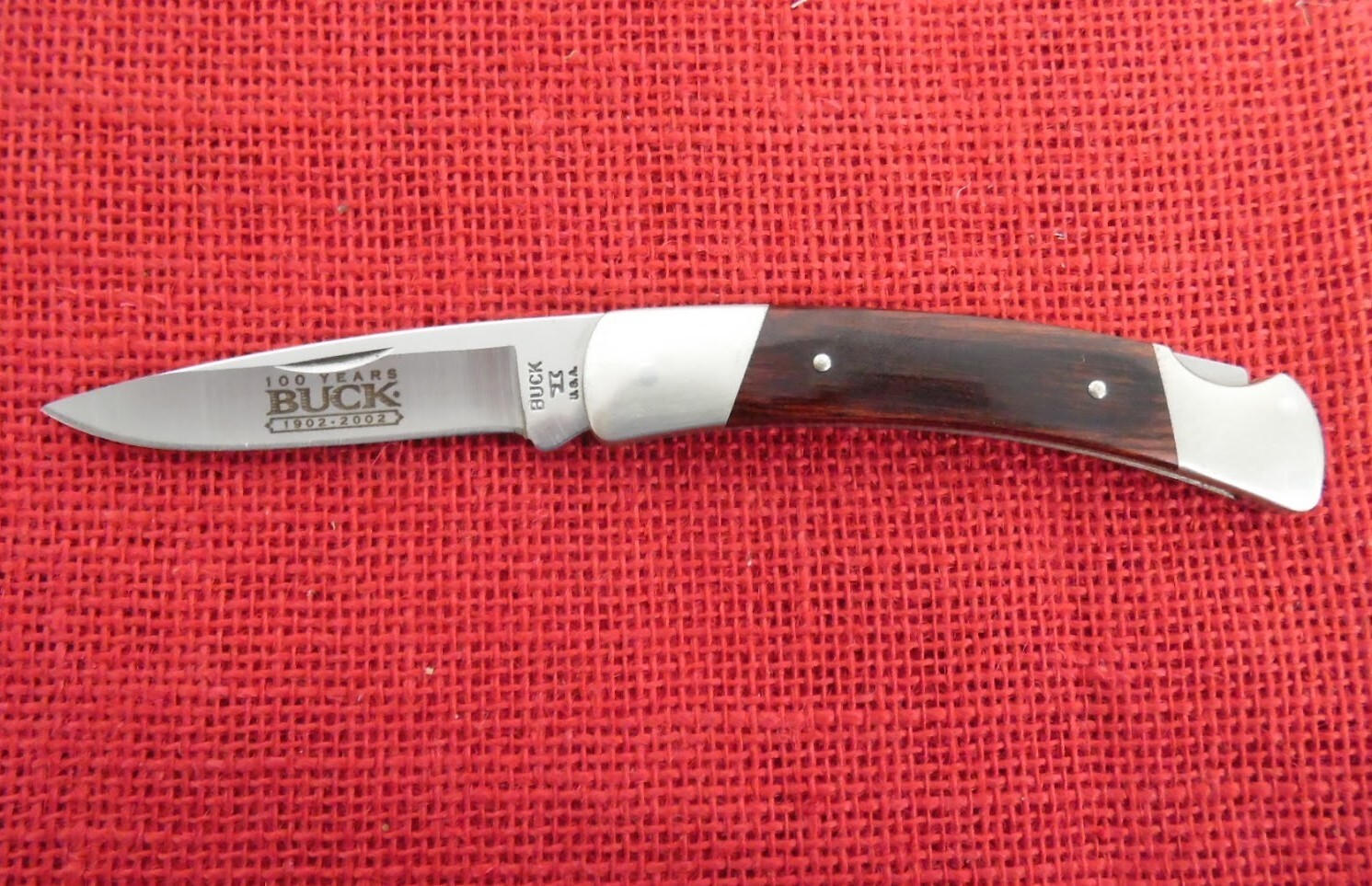 Buck Knife 501 Squire 100 Years Centennial Collectible USA 2002 Walnut ...