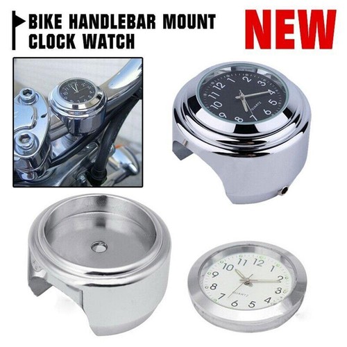 Universal Waterproof Motorcycle Bike Handlebar Mount Handle Clock Watch ...