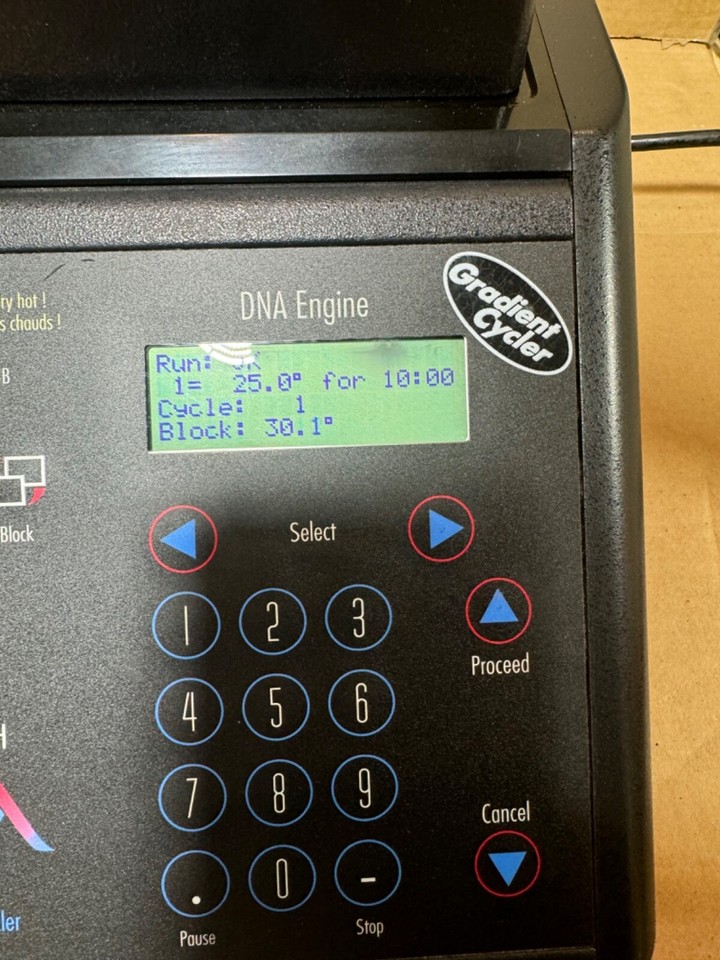 MJ Research Bio-Rad PTC-200 Thermal Cycler 96-Well Gradient DNA Engine ...