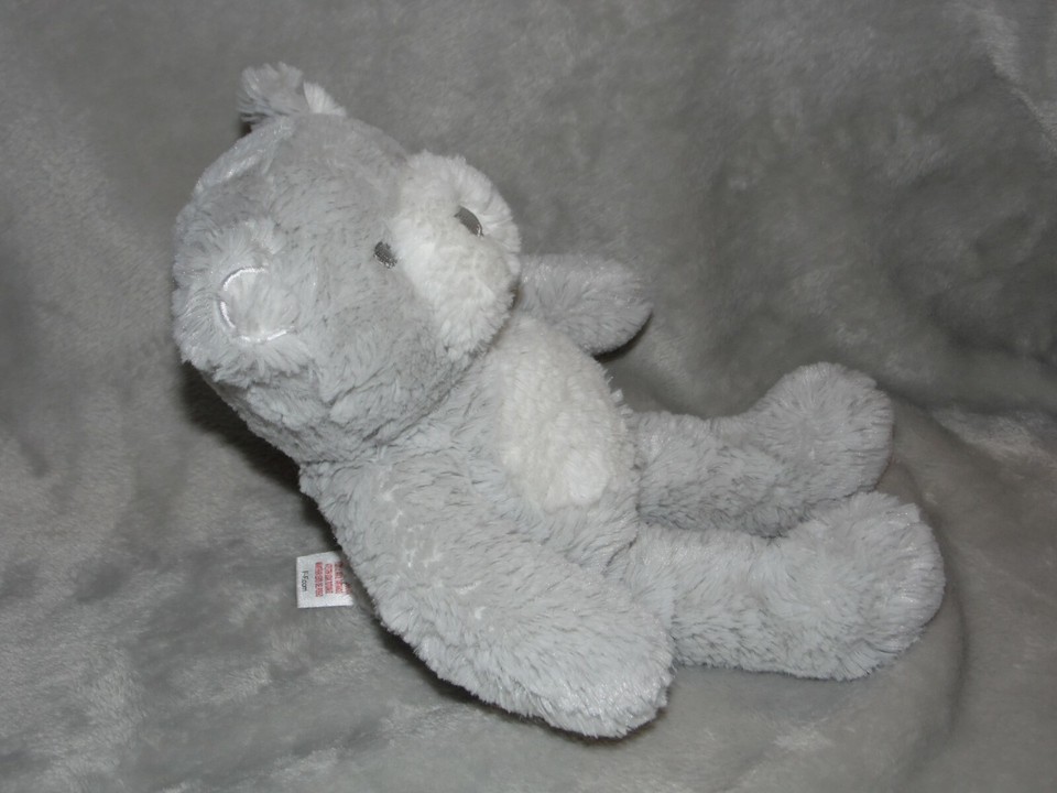 Tesco teddy soft toy grey bear comforter Florence and Fred | eBay UK