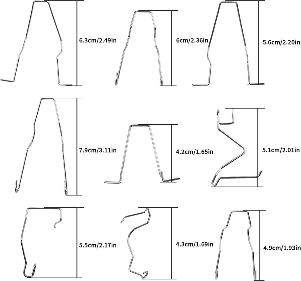 Bulb Retaining Spring Clips for H1/ H3 /H4 /H7 - 9 Pcs Bulb Universal ...