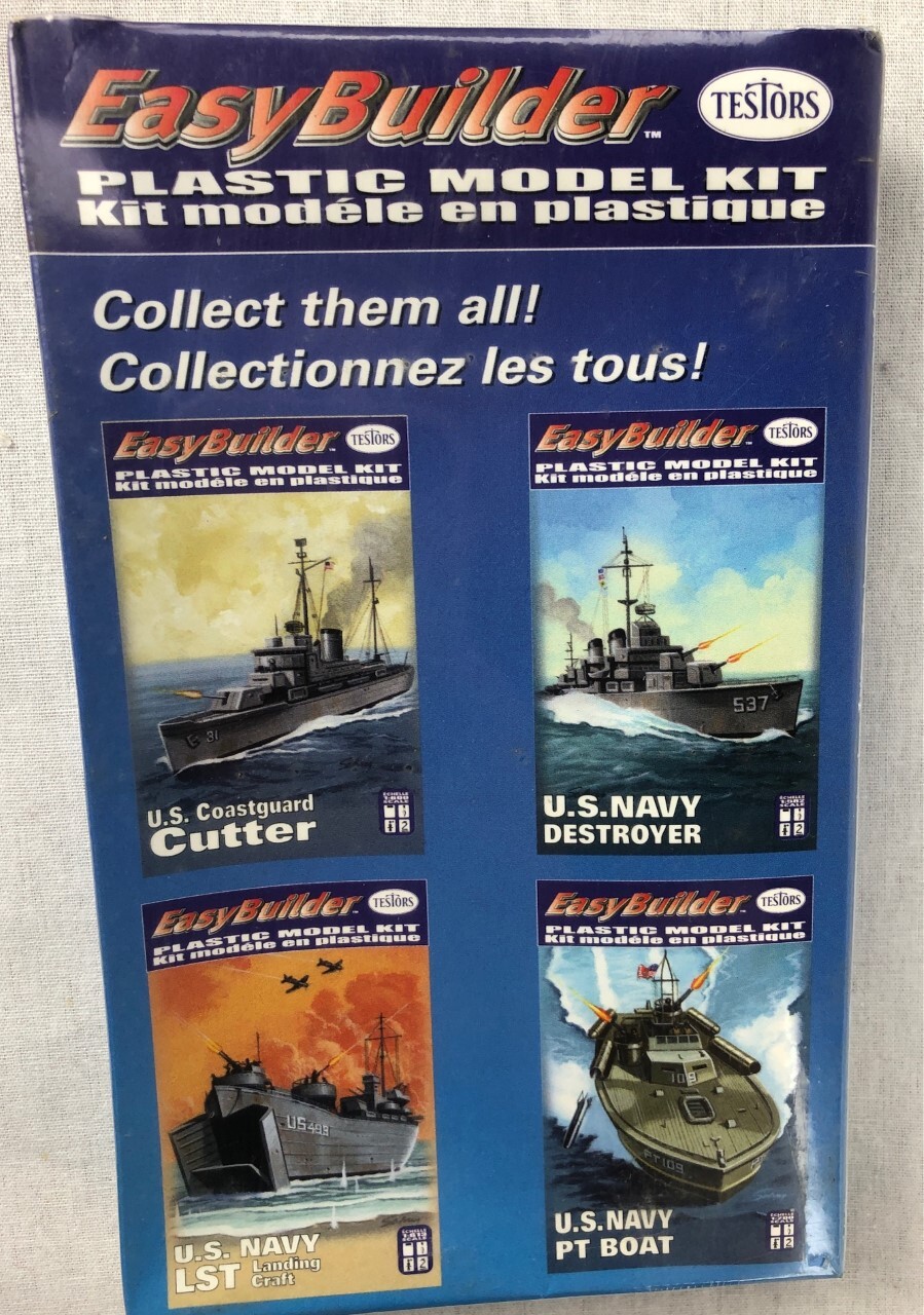 Vintage Testors Easy Builder Plastic Model Kit U.s. Navy Landing Craft ...