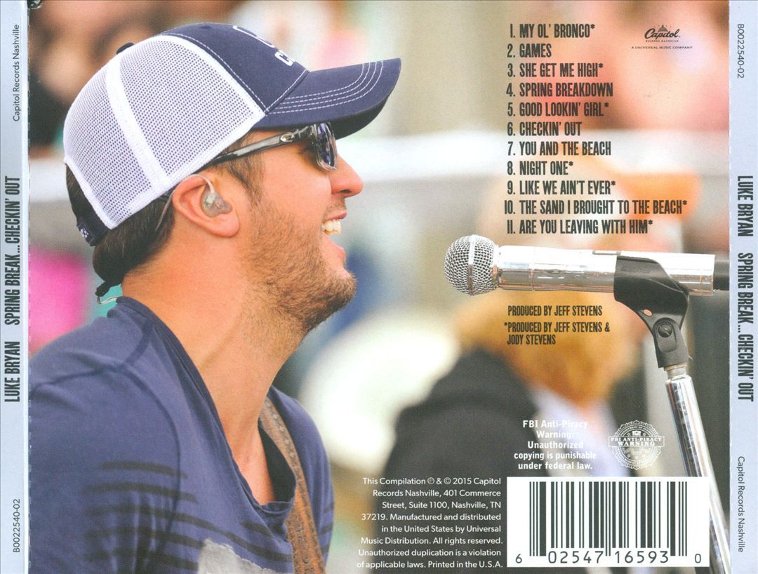 LUKE BRYAN - SPRING BREAK... CHECKIN' OUT NEW CD 602547165930| eBay