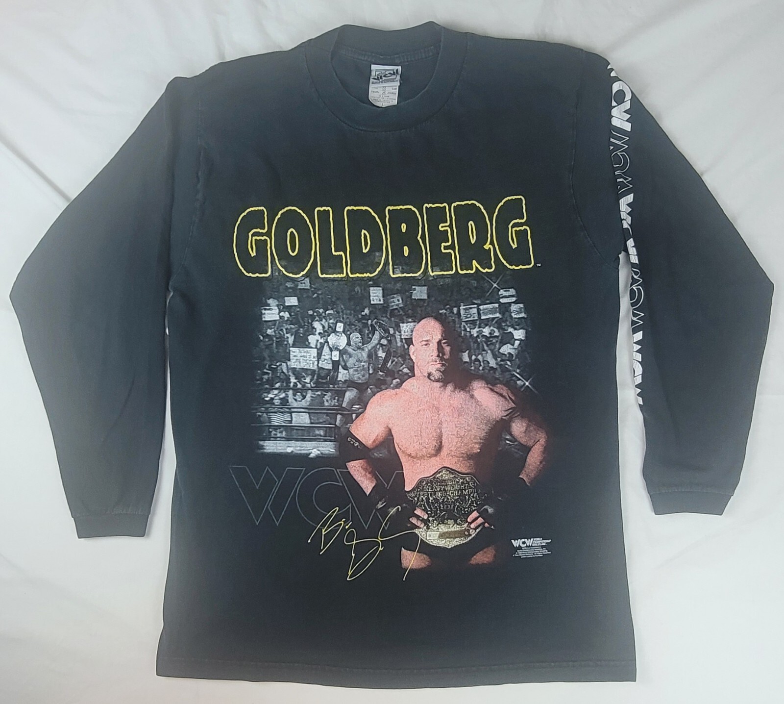 Vintage Goldberg Mens Large Shirt WCW Championship W… - Gem
