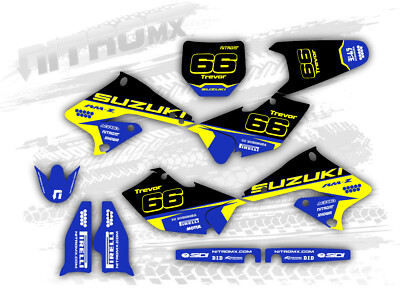 NitroMX Graphics Kit for SUZUKI RMZ 250 2004 2005 2006 Motocross Decals ...