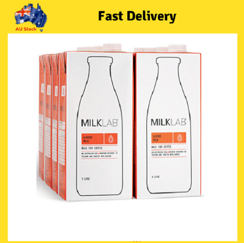 8 x 1L MilkLab - Almond Milk Premium Quality Café Barista Long Life ...
