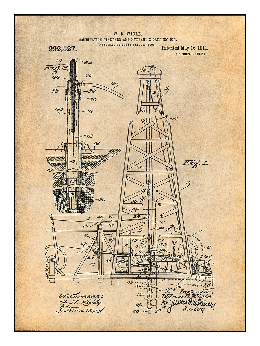 Oil Derrick Drawing