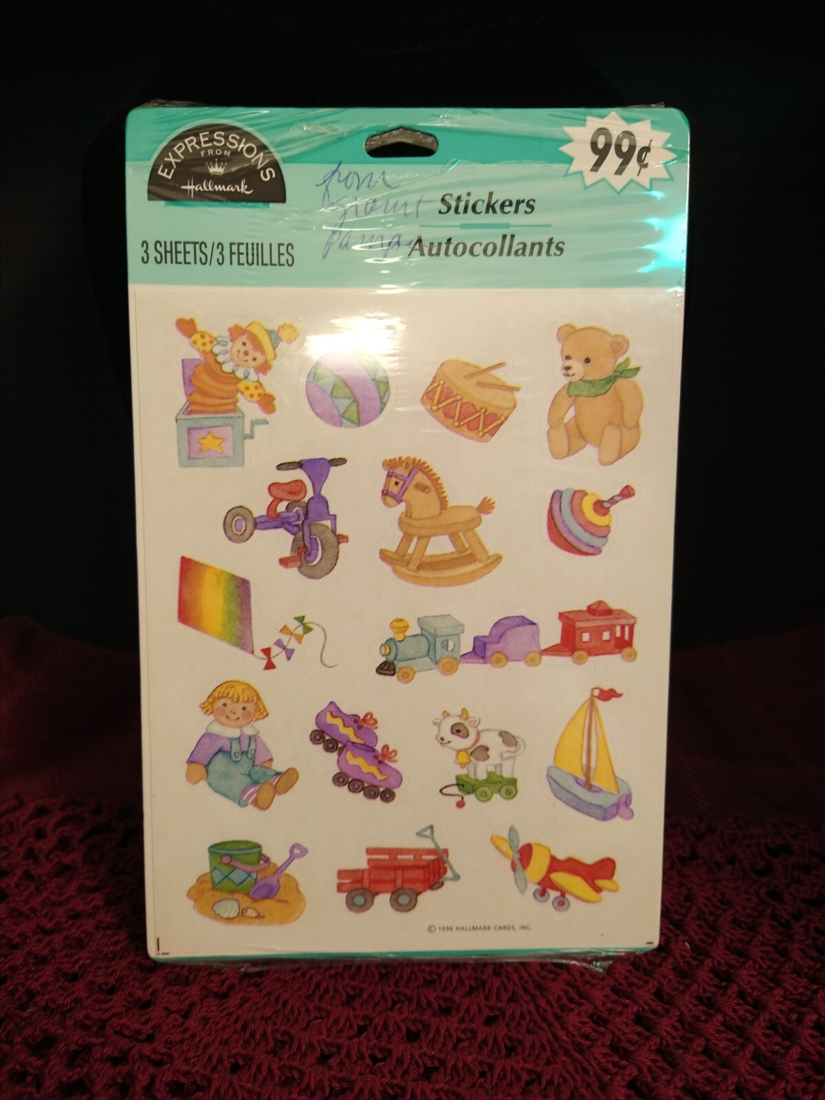 Vintage Hallmark Expressions Baby Toys Stickers Sealed | eBay