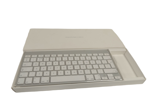 Apple Wireless Magic Keyboard Model A1314 White & Silver Tone With Box ...
