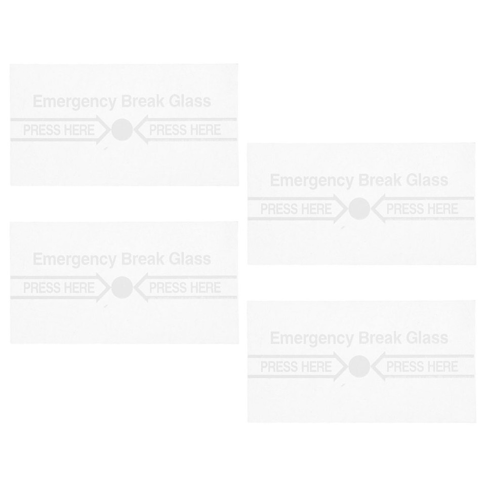 4pcs Fire Alarm Break Glass: Replacement Alarm Box Cover - Break Glass ...