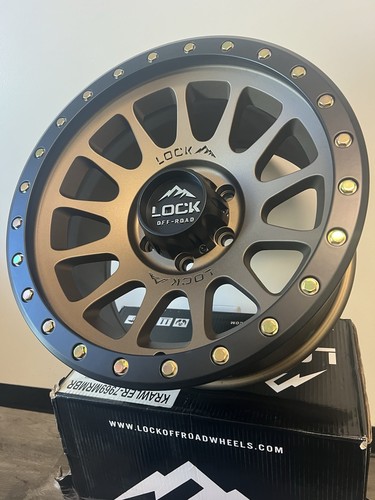 (4) 17X9 LOCK OFF-ROAD YOSEMITE MATTE BRONZE W/BLACK LIP(6X139.7 ...