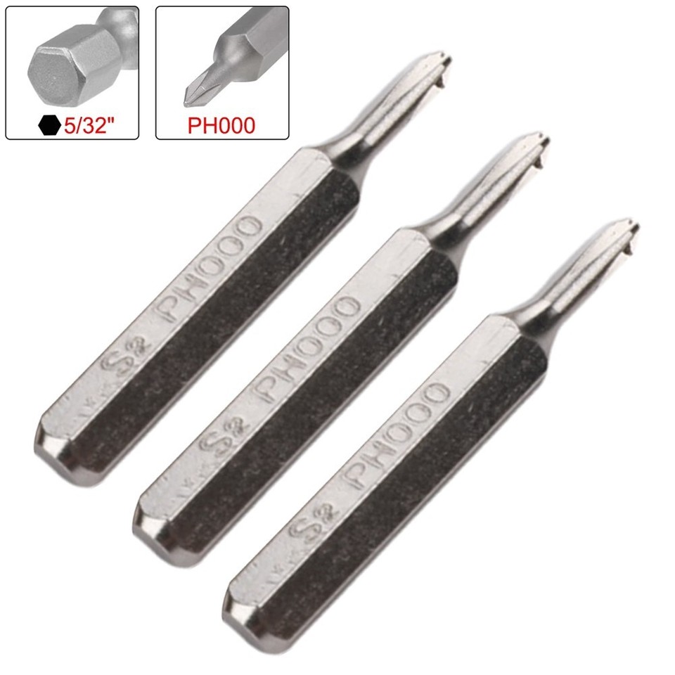 Screwdriver Bits Cross Screwdriver Magnetic Bits PH000 Sandblasted ...
