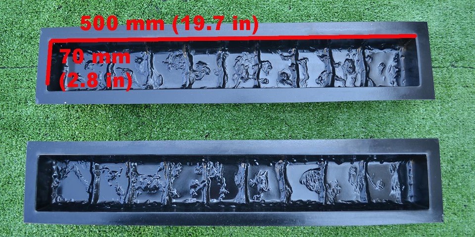 Concrete molds edge stone edging border molds ABC plastic Sold 2 pcs ...