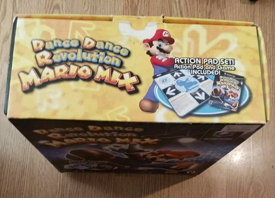 Dance Dance Revolution Mario Mix Bundle GameCube Mat Pad Controller ...