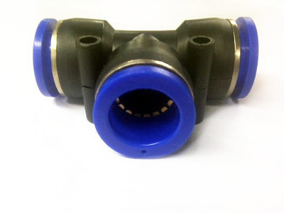 10mm T Piece Split Divider Air Pneumatic Water Hydraulic Push In Line ...