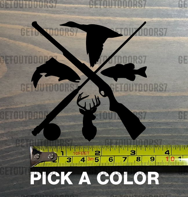 Hunting & Fishing Sticker Sitka Simms Decal 3.5" Deer Duck Trout Bass ...