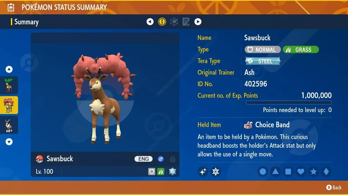 Shiny Sawsbuck