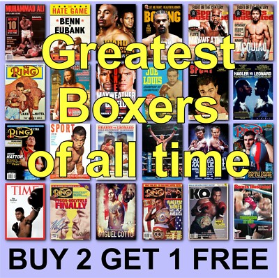 Boxing Posters Boxing Poster Greatest Boxers HD Borderless Printing ...