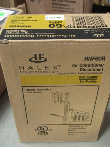 HALEX HNF60R 60 AMP FUSIBLE AC DISCONNECT | eBay