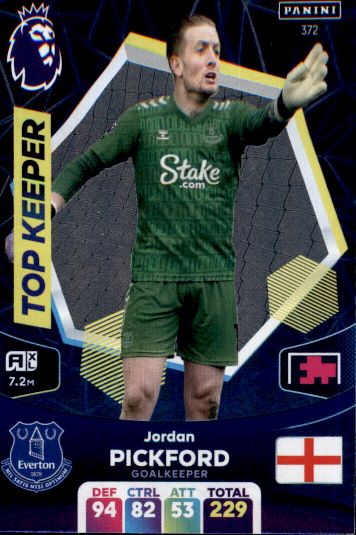 Premier League Trading Card 372 - Jordan Pickford - Top Keeper - 2023/ ...