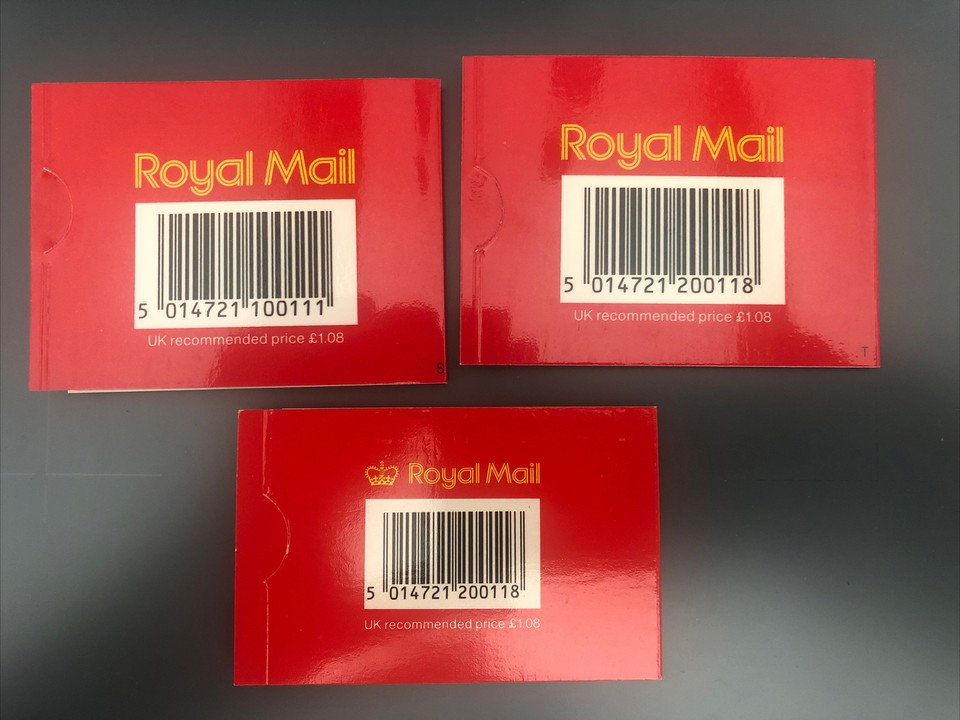 Royal Mail GB Elizabeth MNH 3* Booklets GF1 Type S & T & GF2 RND Tab ...