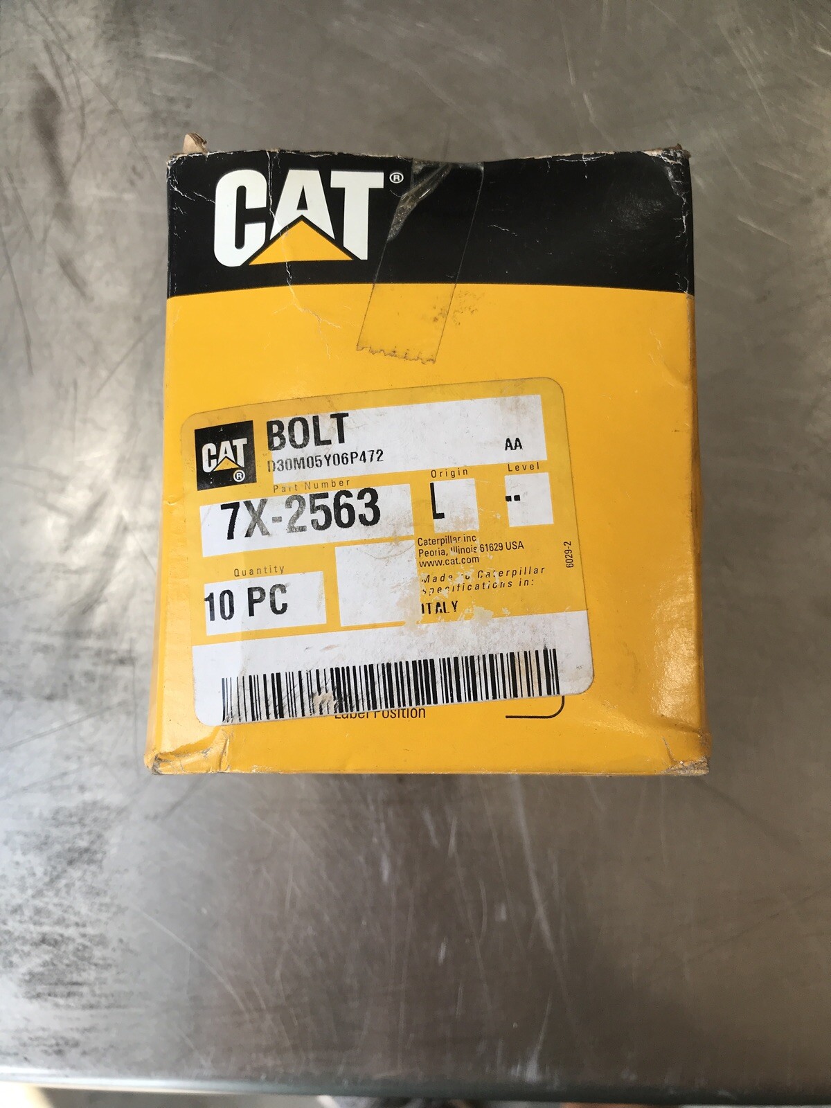 Genuine OEM Caterpillar CAT Bolt CAT 7X2563 Box of 10. NOS | eBay