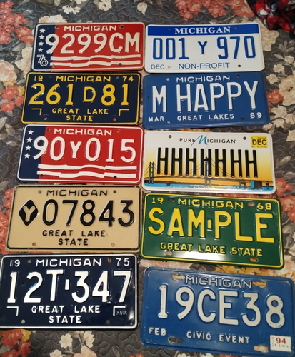 MINI MICHIGAN STARTER LICENSE PLATE COLLECTION (item113) | eBay