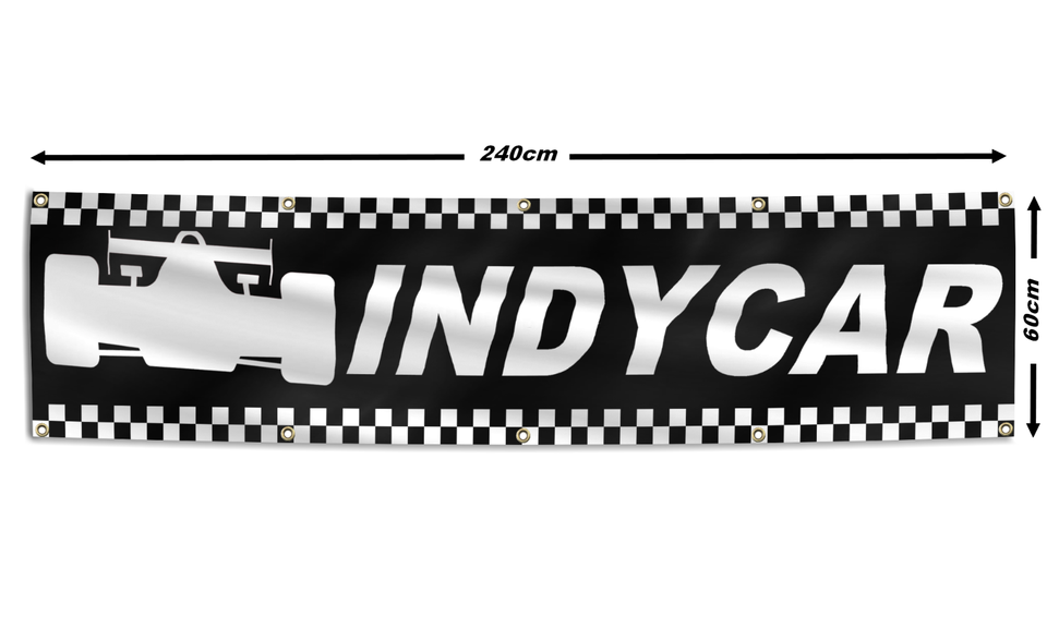 IndyCar Serries Flag Banner 2X8 Ft American Open Wheel Car Racing Fans ...