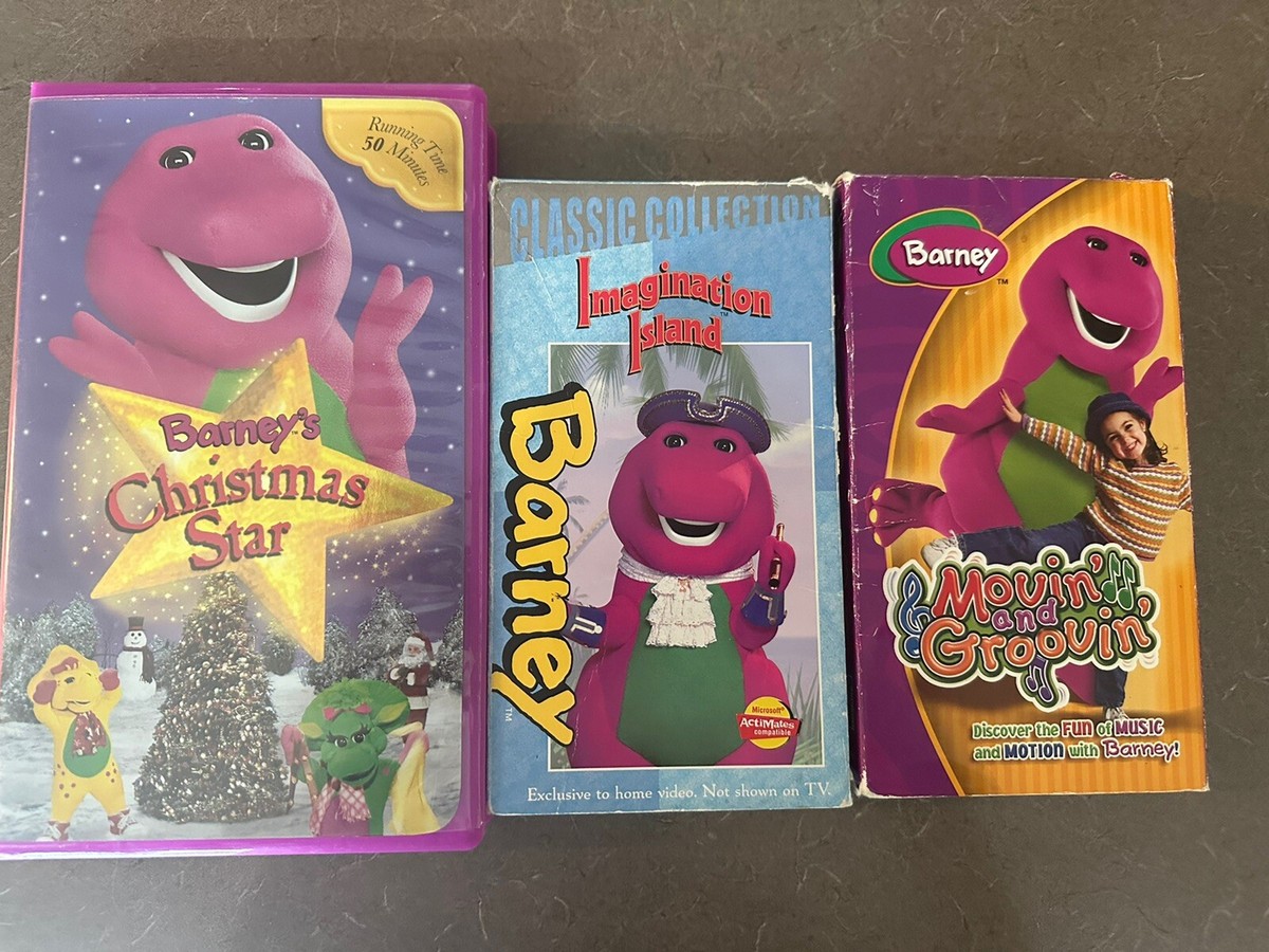 Barney Vhs Lot Home Lot Of 9 Barney Dinosaur VCR VHS Tapes Christmas