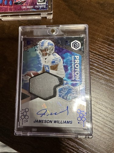 2022 Panini Elements /10 Proton Patch Auto Jameson Williams RC Lions | eBay