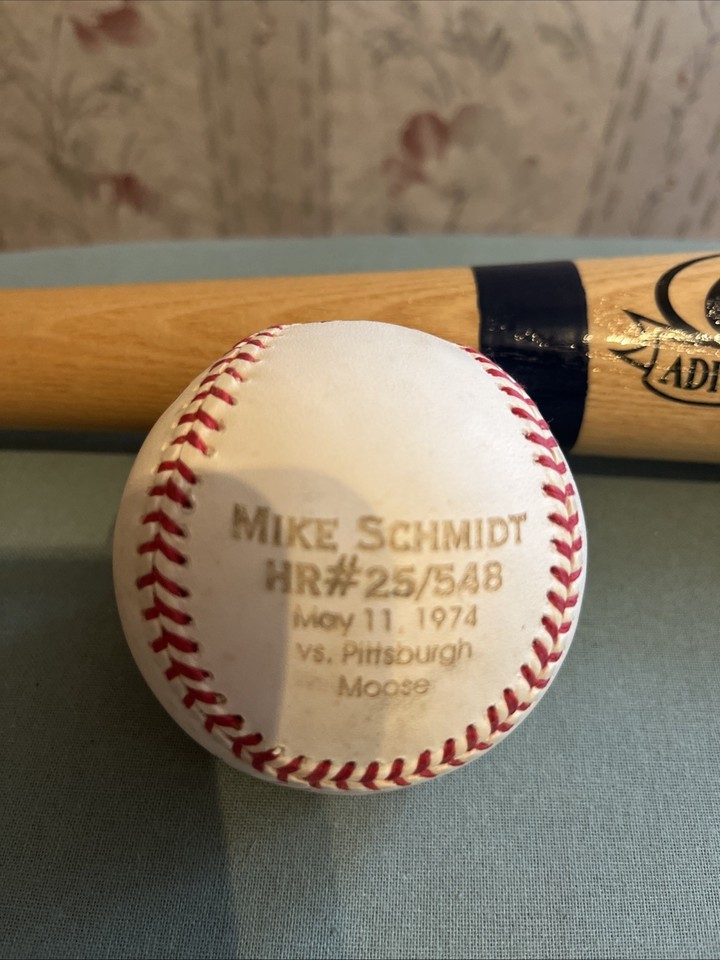 mike schmidt signed ball baseball With Coa # And Signed Bat No Coa | eBay