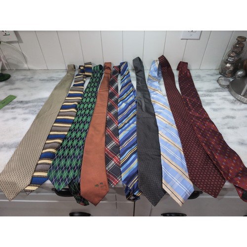 Bulk Neck Tie Lot 11, 10 Men's Ties Bundle, Assorted Pattern, Wholesale ...