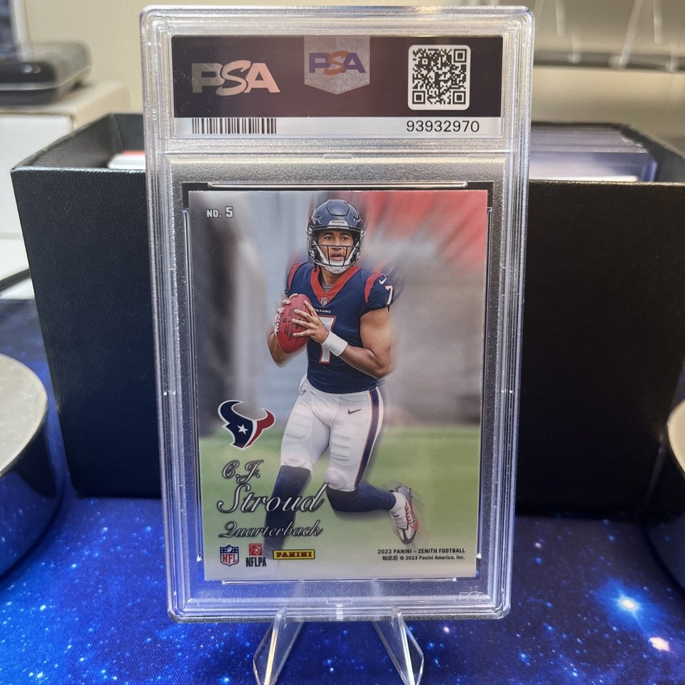 2023 Panini Zenith 1994 Pacific Red #5 CJ Stroud Texans RC Rookie PSA 8 ...