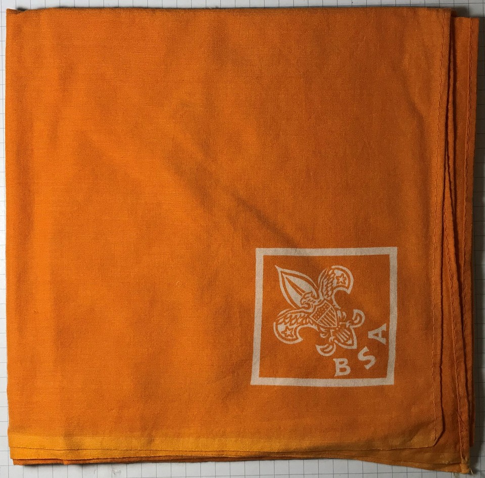 Boy Scout Orange Neckerchief USED Bdr (LB1577) | eBay