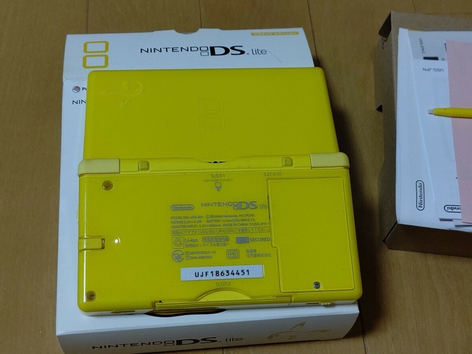 Nintendo DS Lite Pikachu Edition Console Pokemon Center Limited with ...