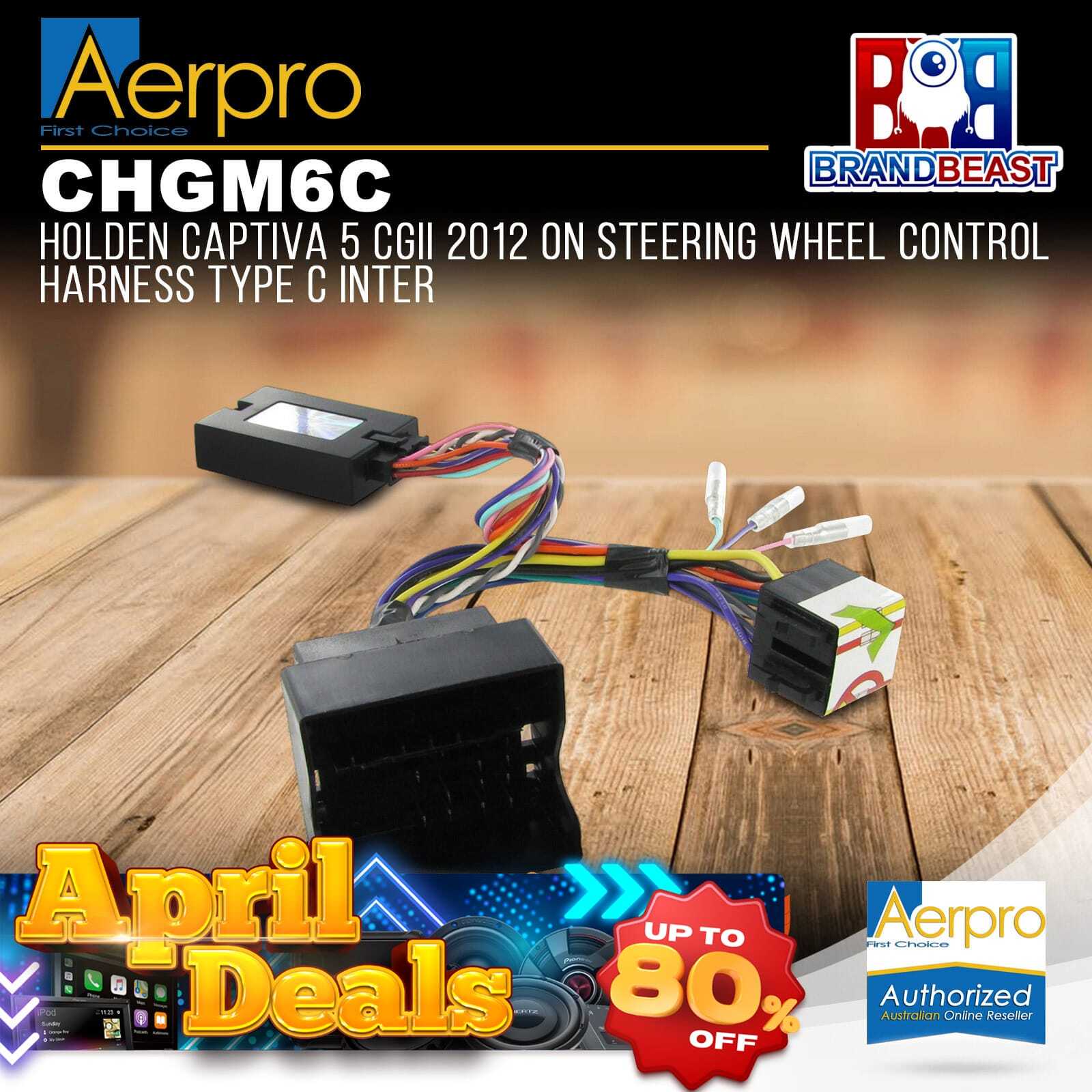Aerpro Holden Captiva 5 Cgii 2012 On Steering Wheel Control Harness ...