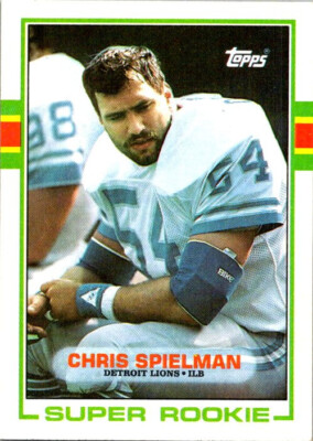 1989 CHRIS SPIELMAN TOPPS #361 ROOKIE RC OHIO STATE BUCKEYES DETROIT ...