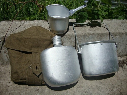 USSR Russian VDV Canteen Paratrooper Mess Kit Water Flask Bowl Cup w ...