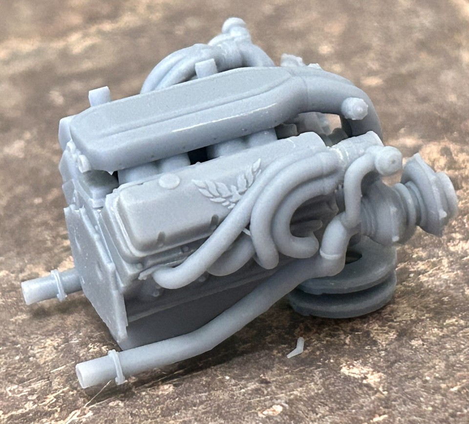 Resin “Turbo Trans Am” Big Block Engine for scale model cars, 1/24 1/25 ...