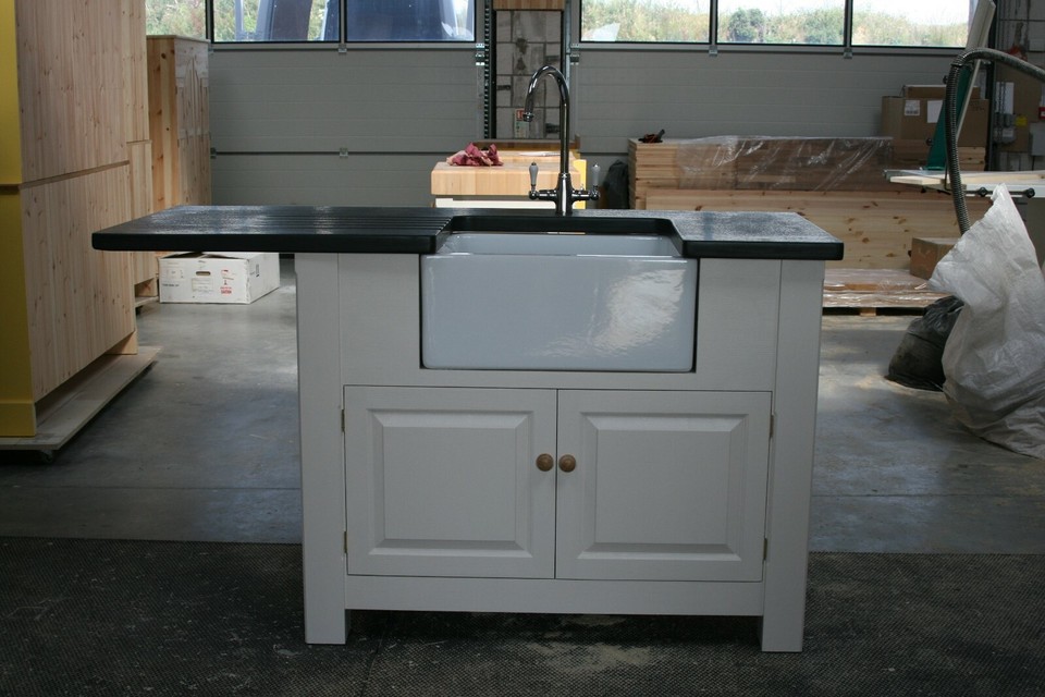 Freestanding Small Sink Unit with overhang for appliance | eBay UK
