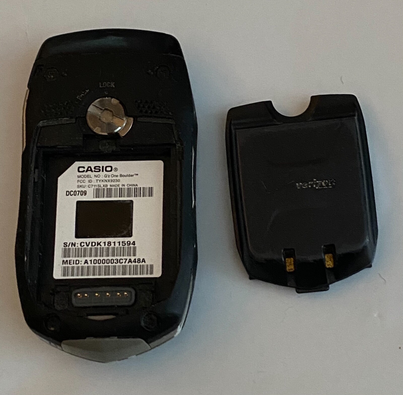 Casio G'Zone Boulder - 256 MB - Black Silver (Verizon) for sale online ...