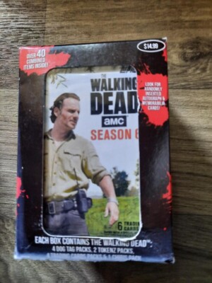 The Walking Dead Season 6 AMC Sealed Unopened 4 Packs Plus extras in ...